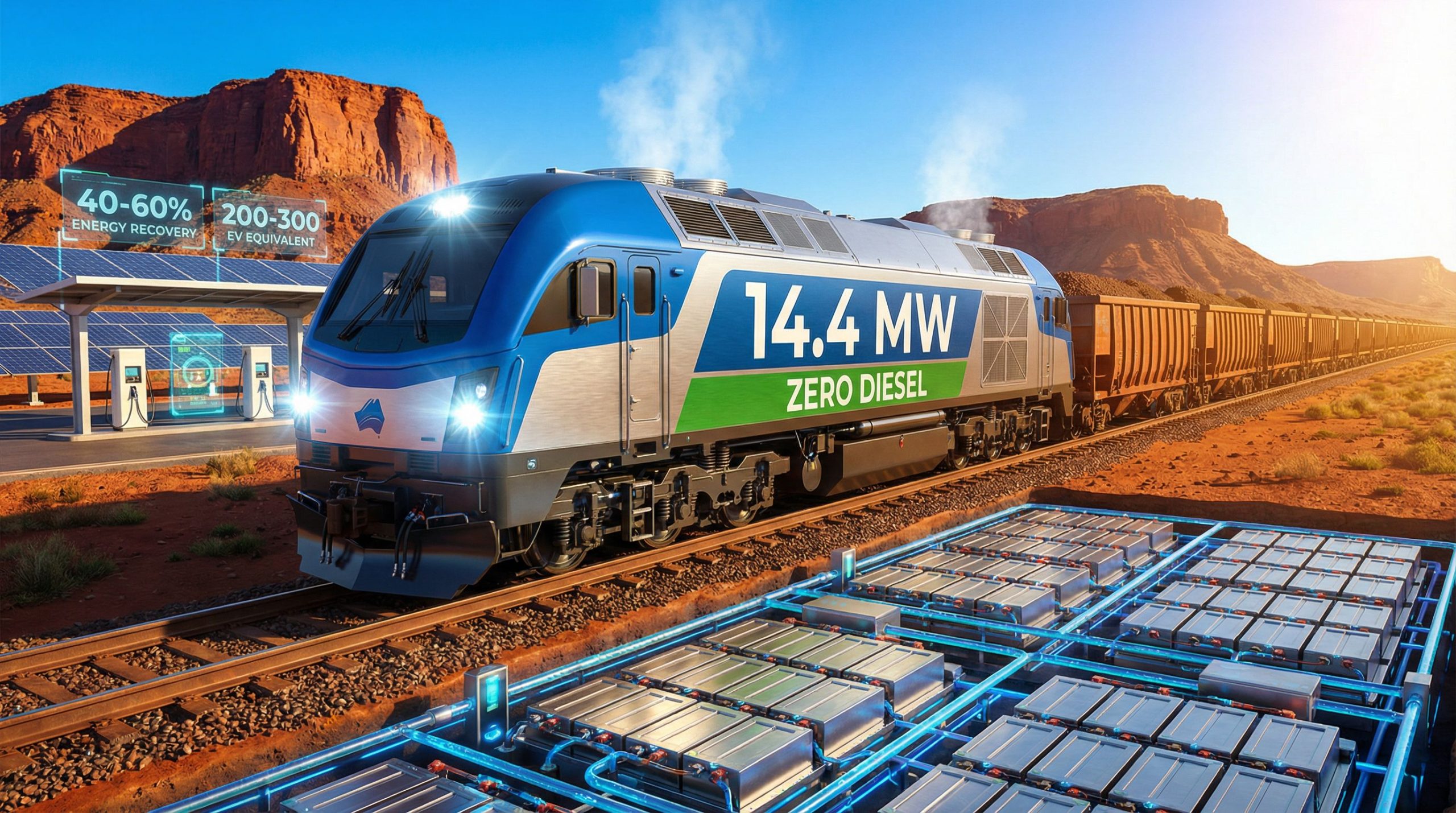 Fortescue Battery-Electric Locomotives: Mining Rail Tech