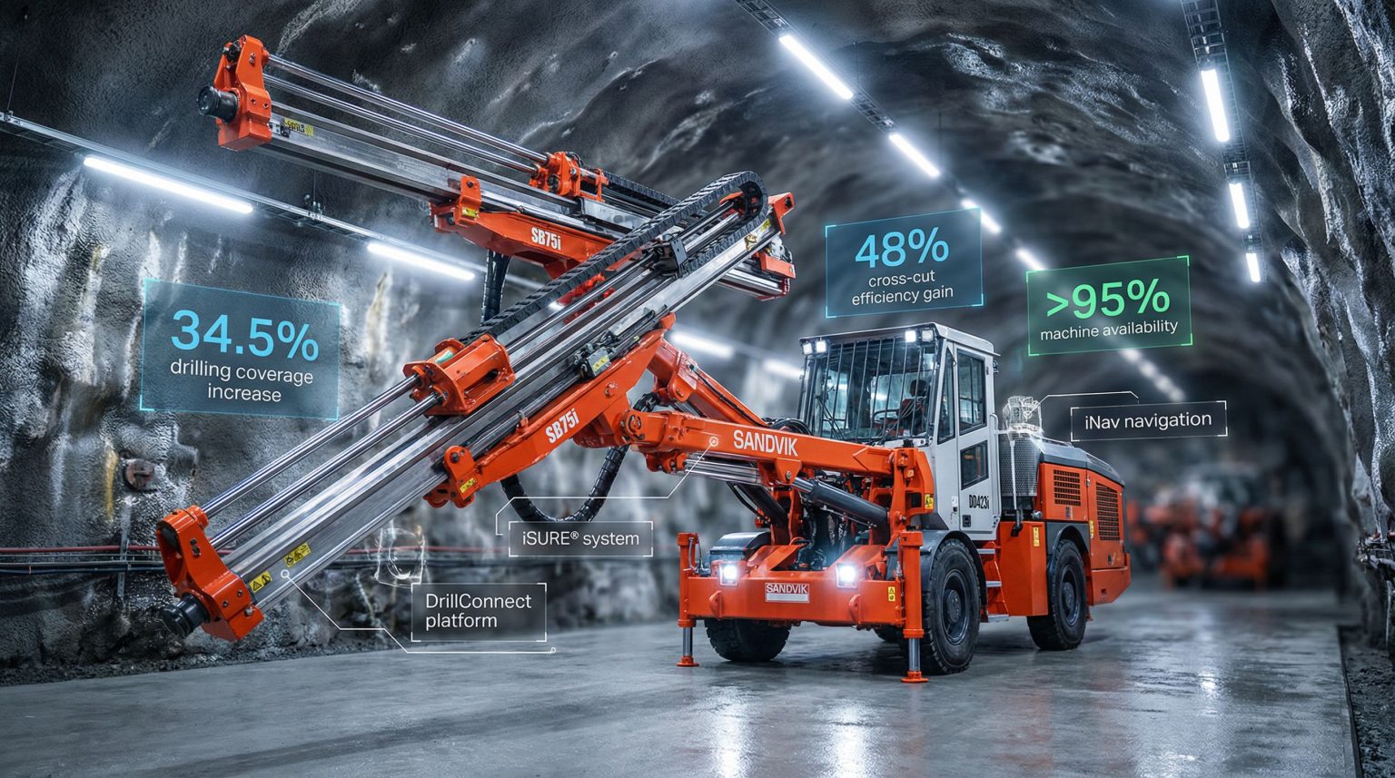 Sandvik DD423i: Advanced Underground Drill Rig Tech