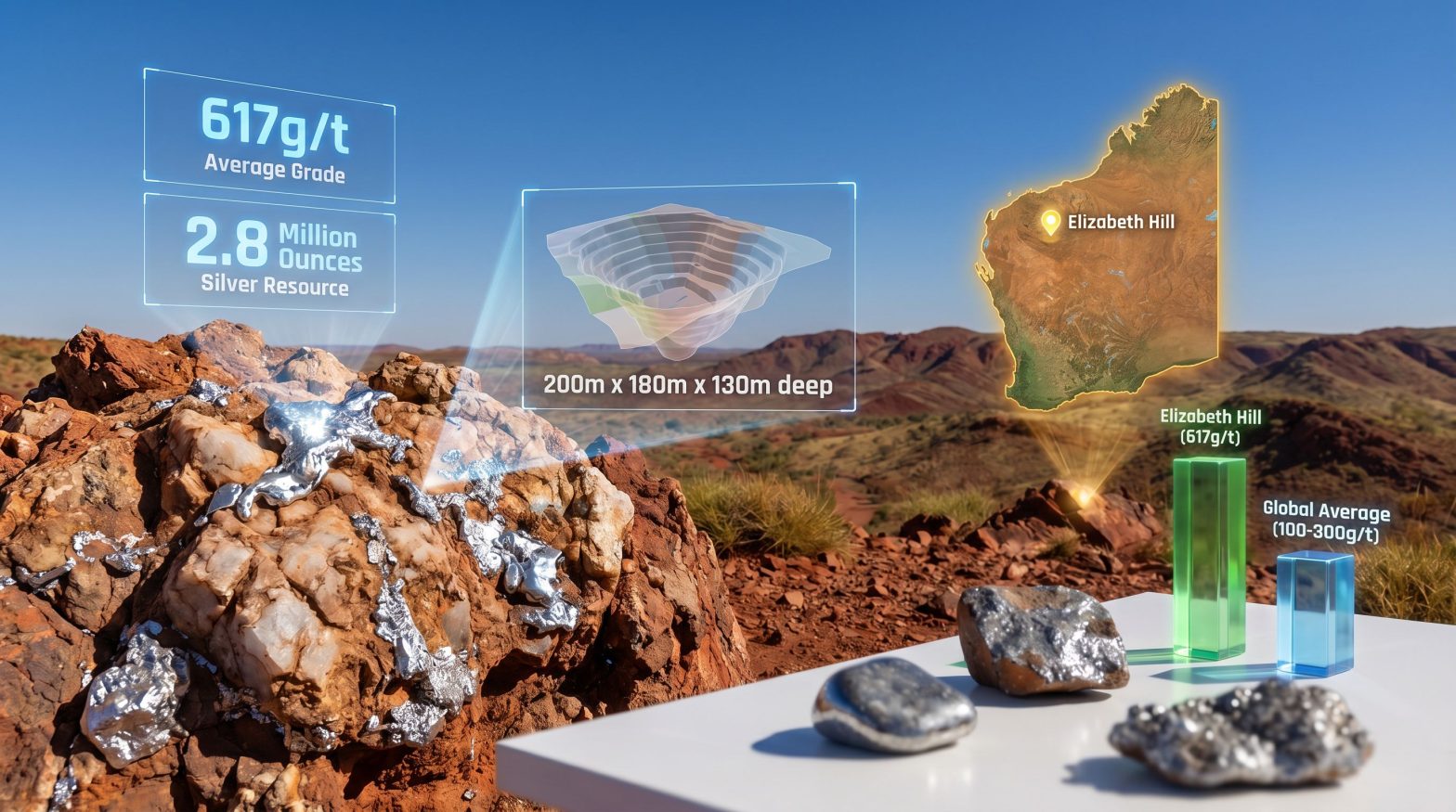 West Coast Silver Elizabeth Hill 617g/t Resource