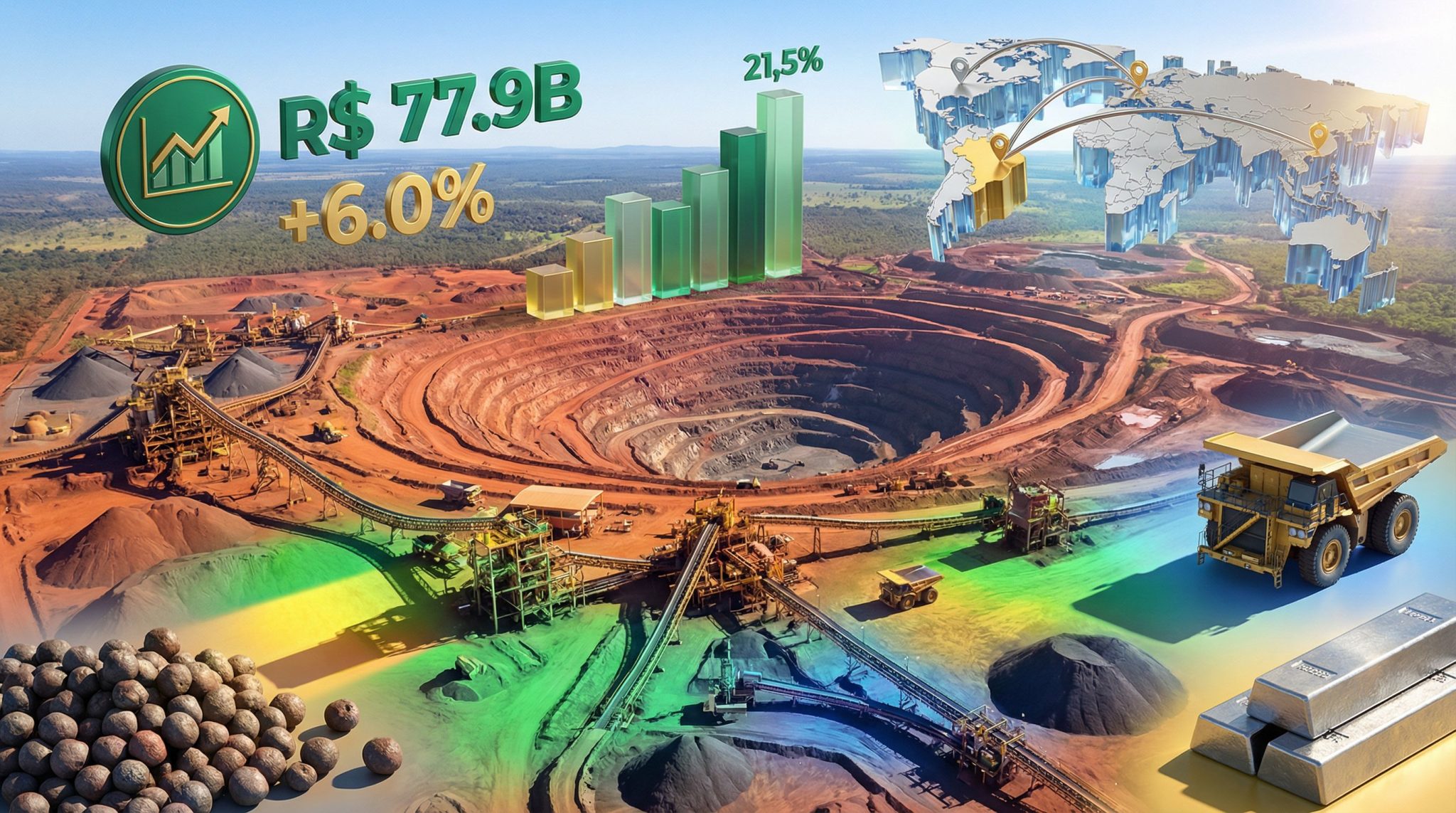 Brazil Mining Sector Revenue Surges 6% in Q1 2026