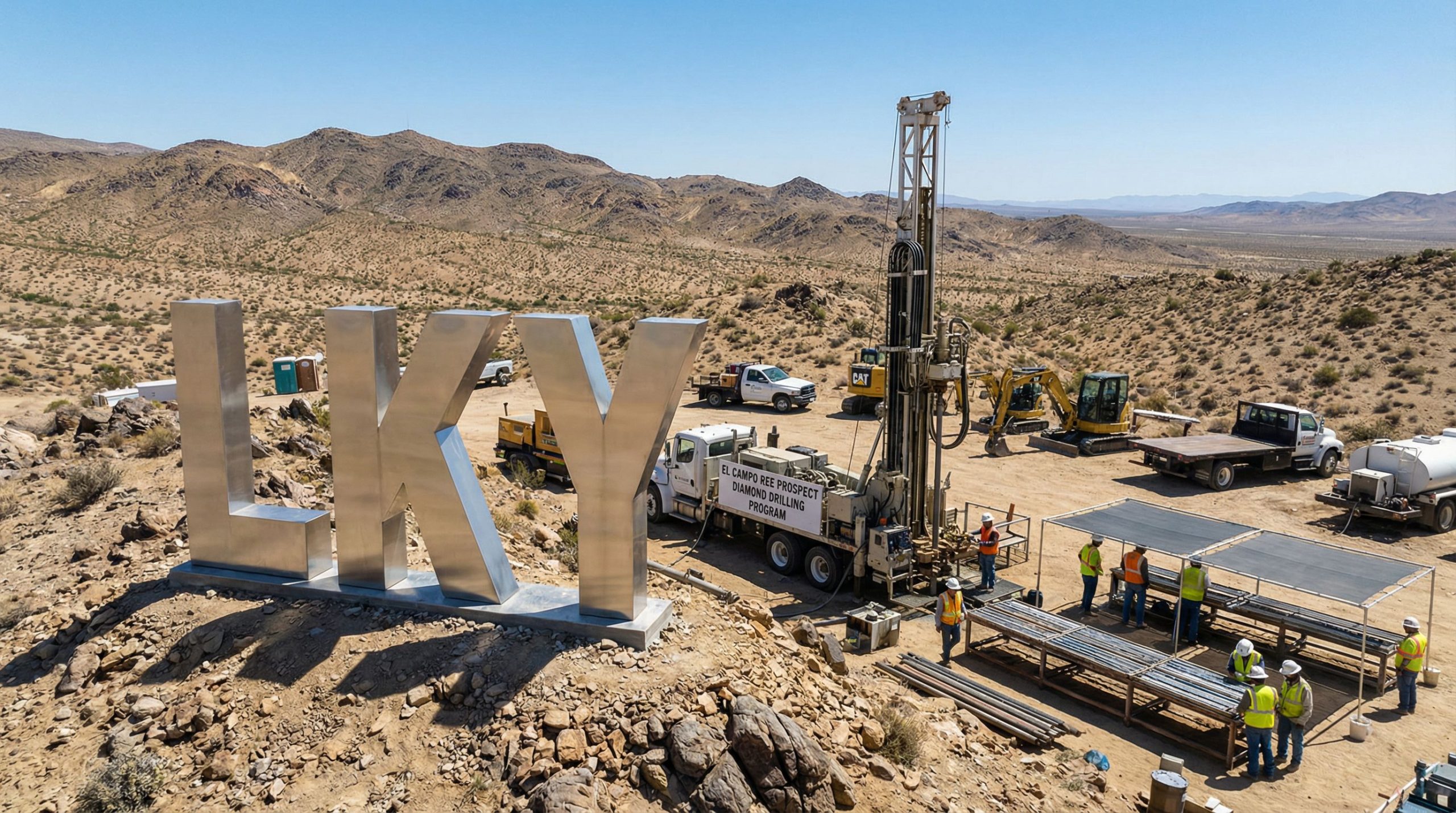 Locksley Resources Diamond Drilling at El Campo REE