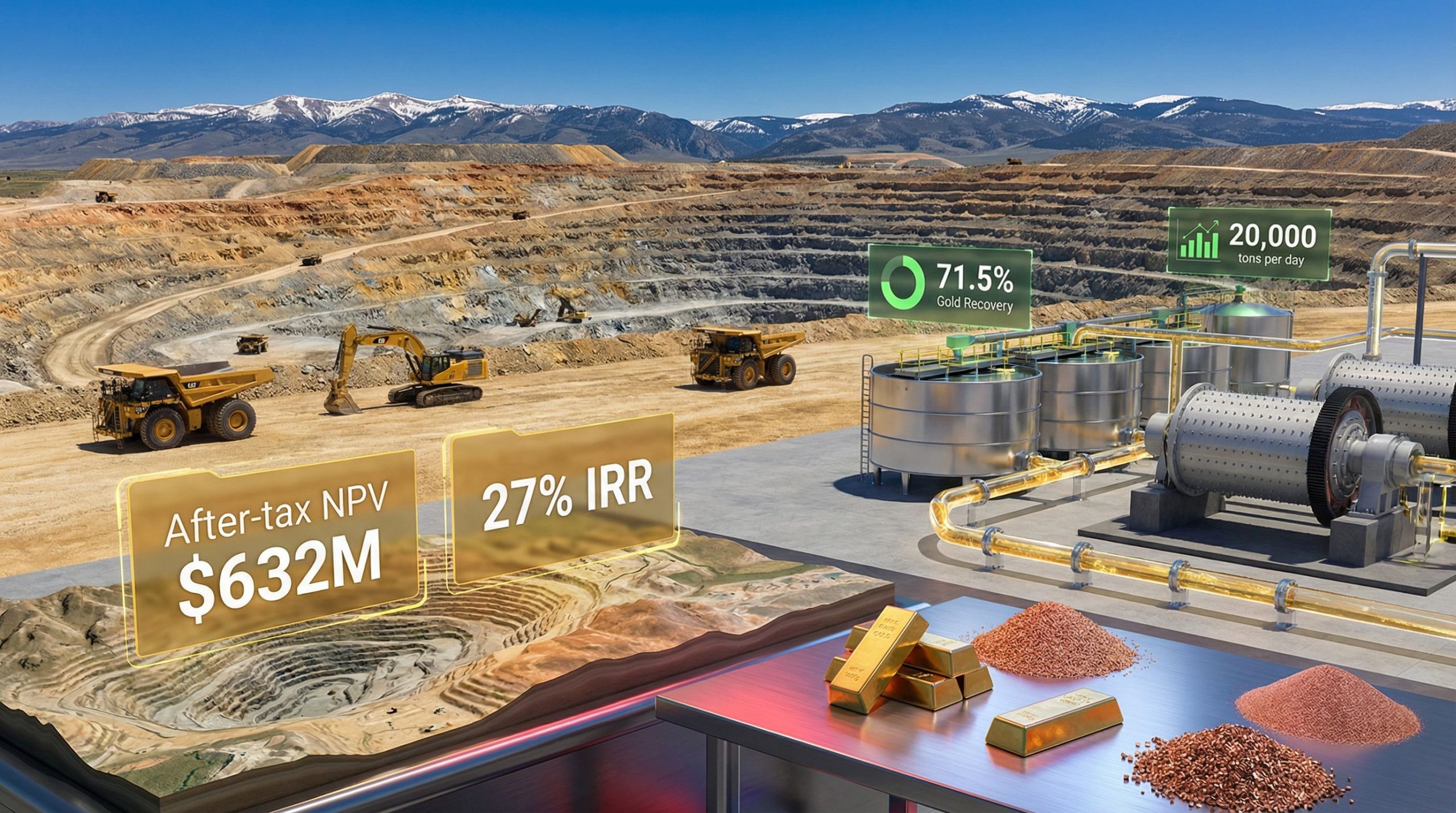 US Gold Corp CK Gold Feasibility Study Shows $632M NPV