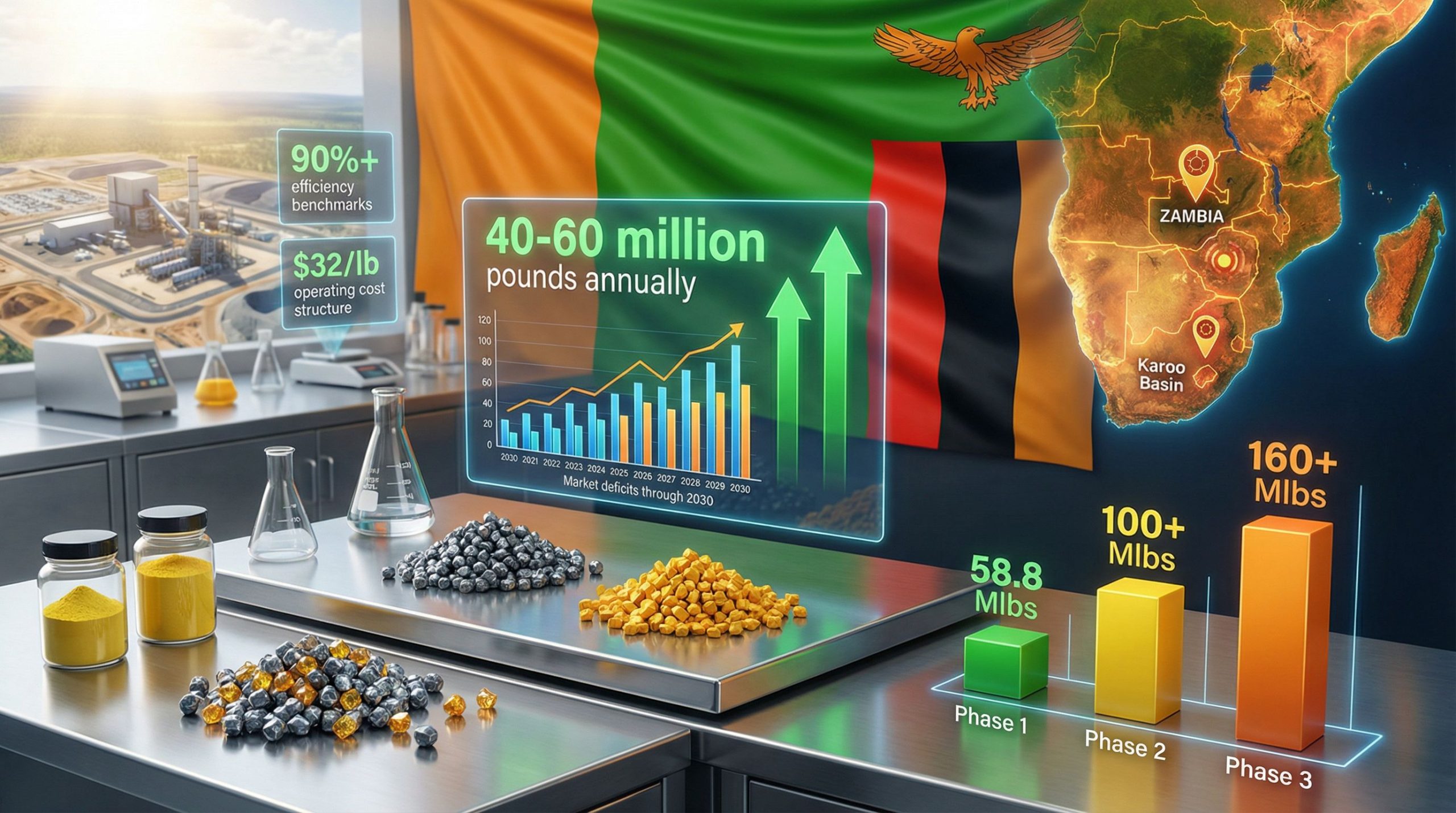 Atomic Eagle Uranium Development Zambia 58.8M lbs Resource