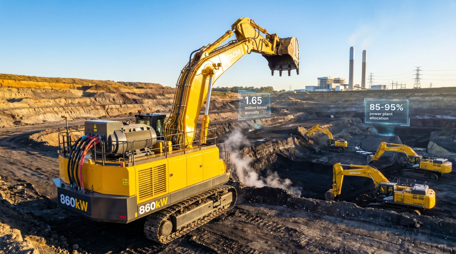 Hitachi Electric Excavator Rudnik Uglja Pljevlja Mining
