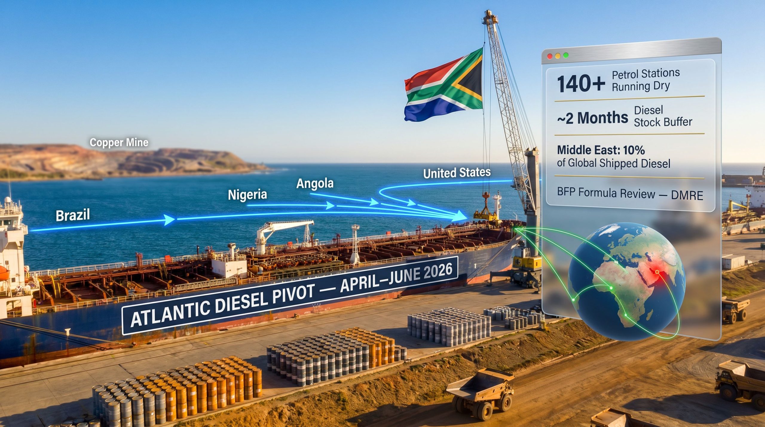 SA Miners Pivot to Atlantic Diesel Amid Supply Crisis