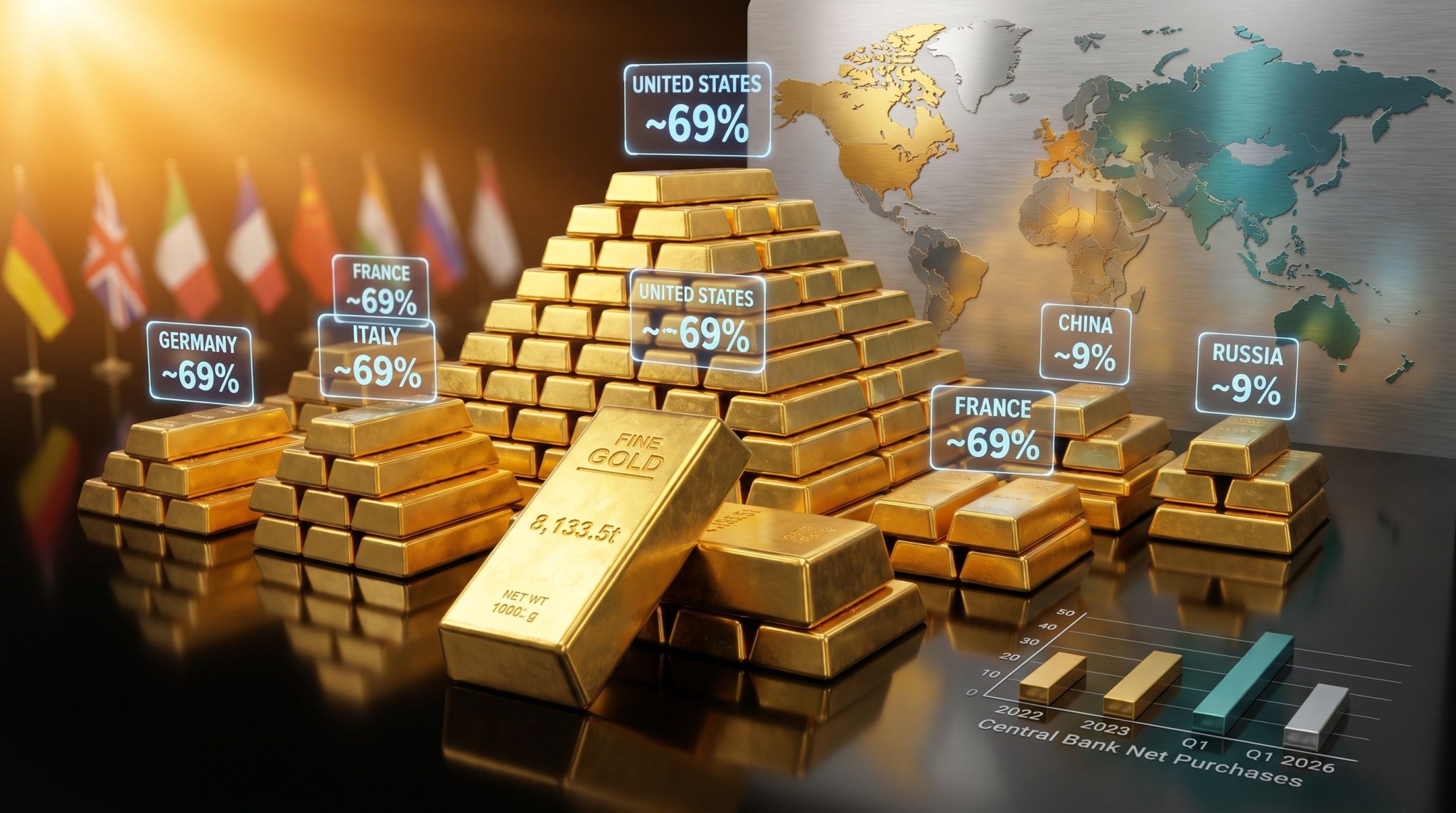 Gold Reserves by Country Rankings 2026