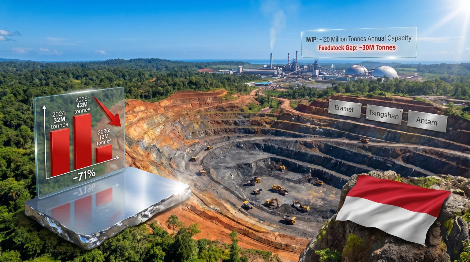 Eramet Halts Weda Bay Nickel Production in Indonesia