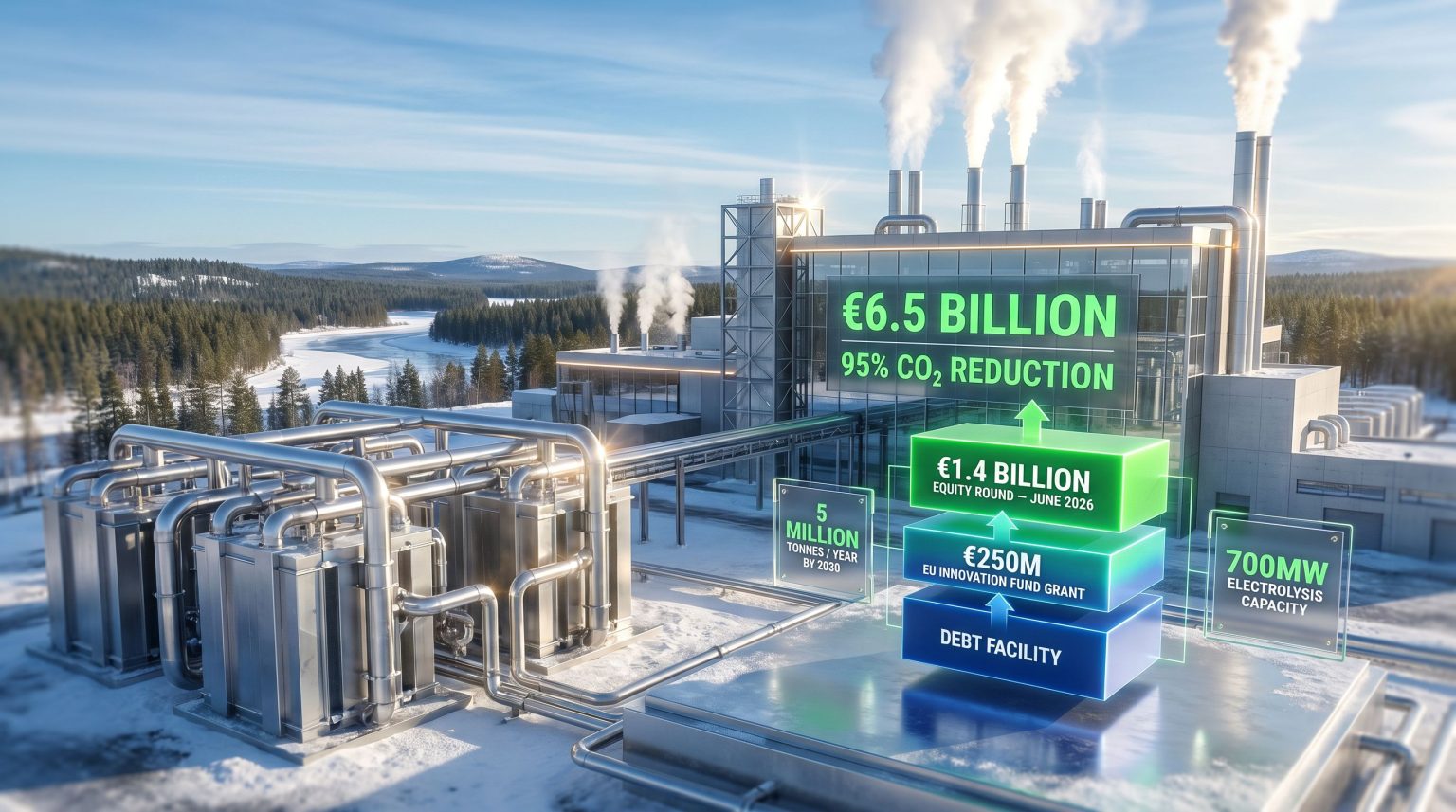 Stegra Low-Carbon Steel Plant Funding: €6.5B
