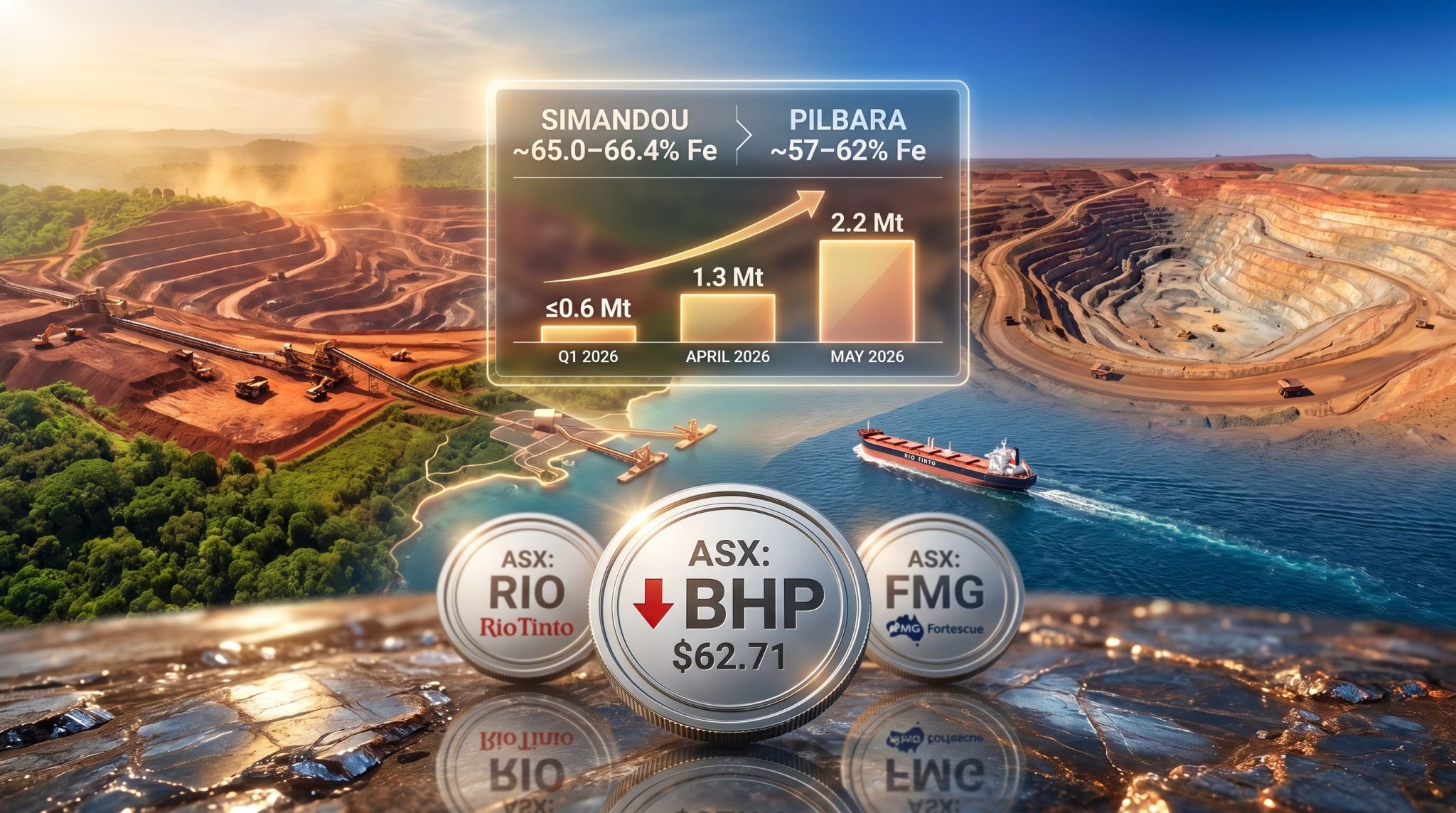 BHP Share Price Sinks on Simandou Iron Ore Exports
