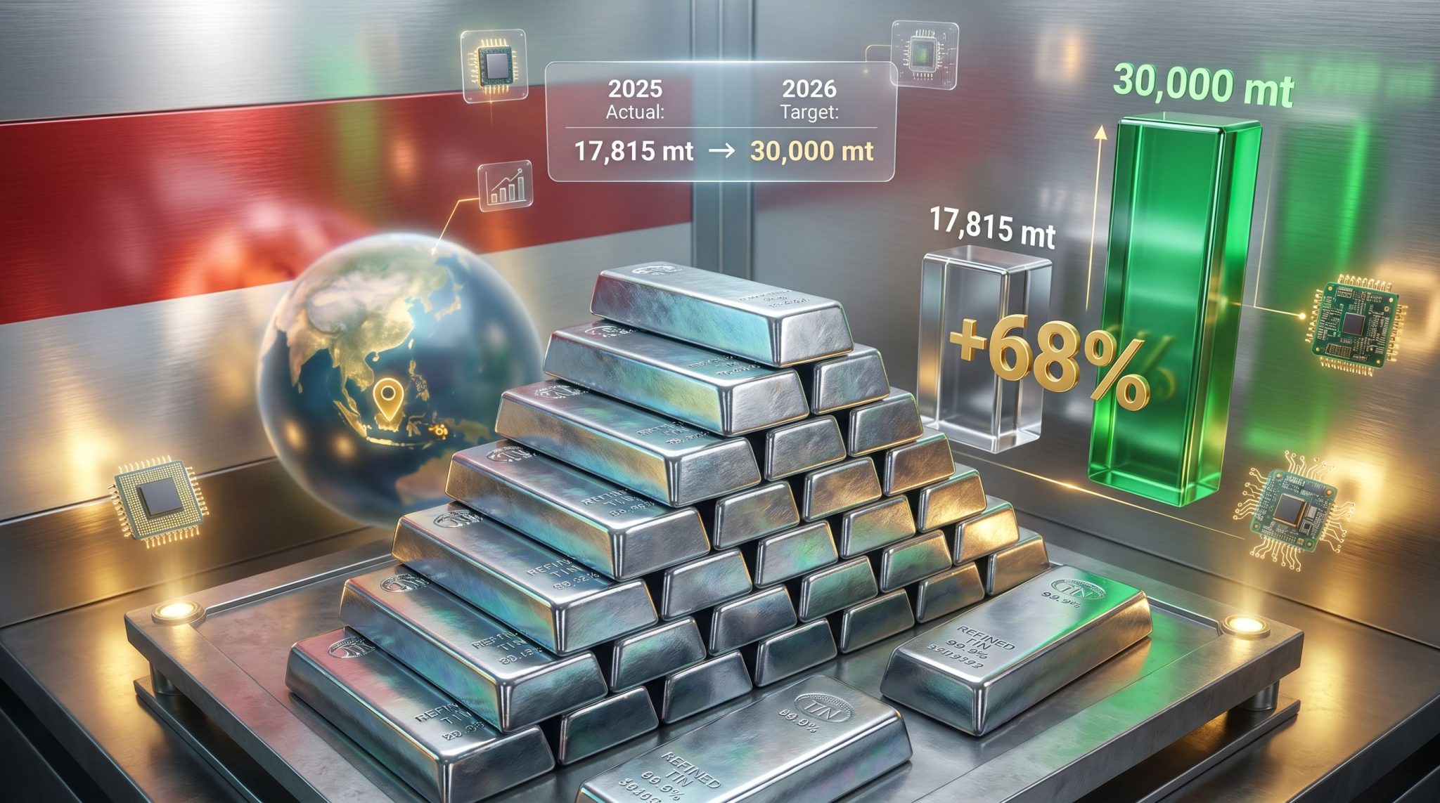 PT Timah 2026 Refined Tin Output Target: 30,000t