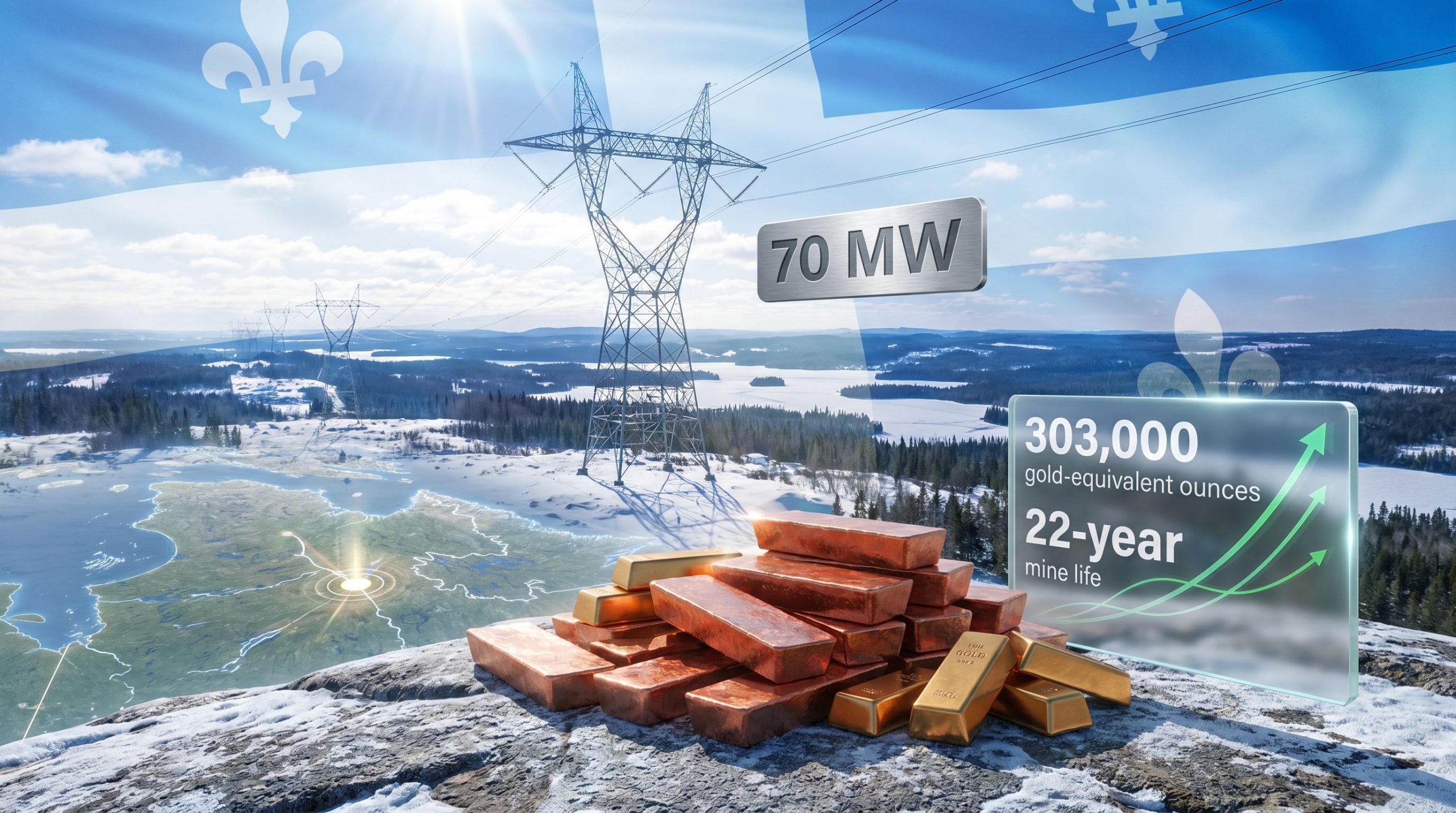 Troilus Granted 70 MW Power Allocation in Québec