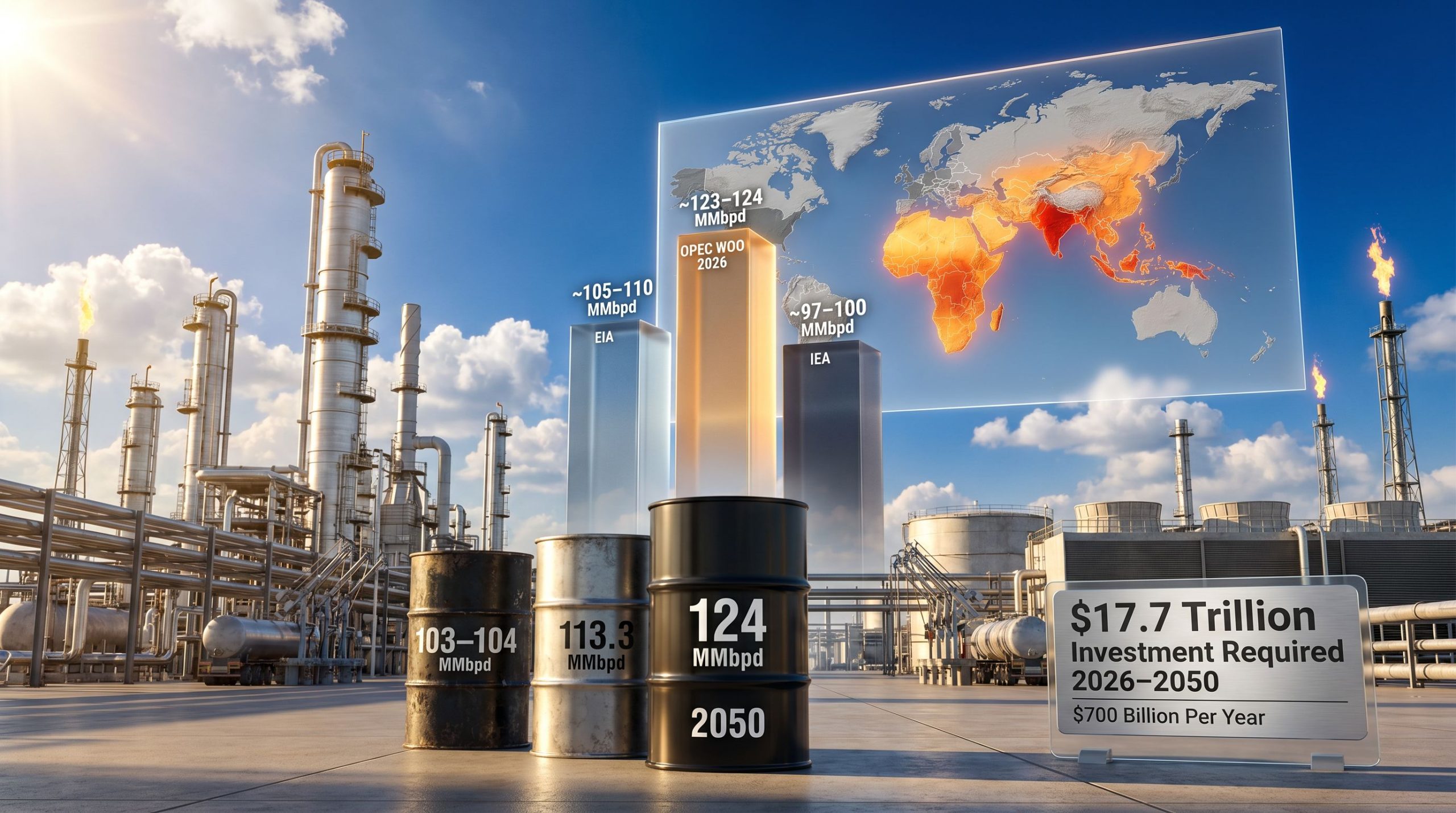 OPEC: Global Oil Demand Rising to 124 MMbpd by 2050