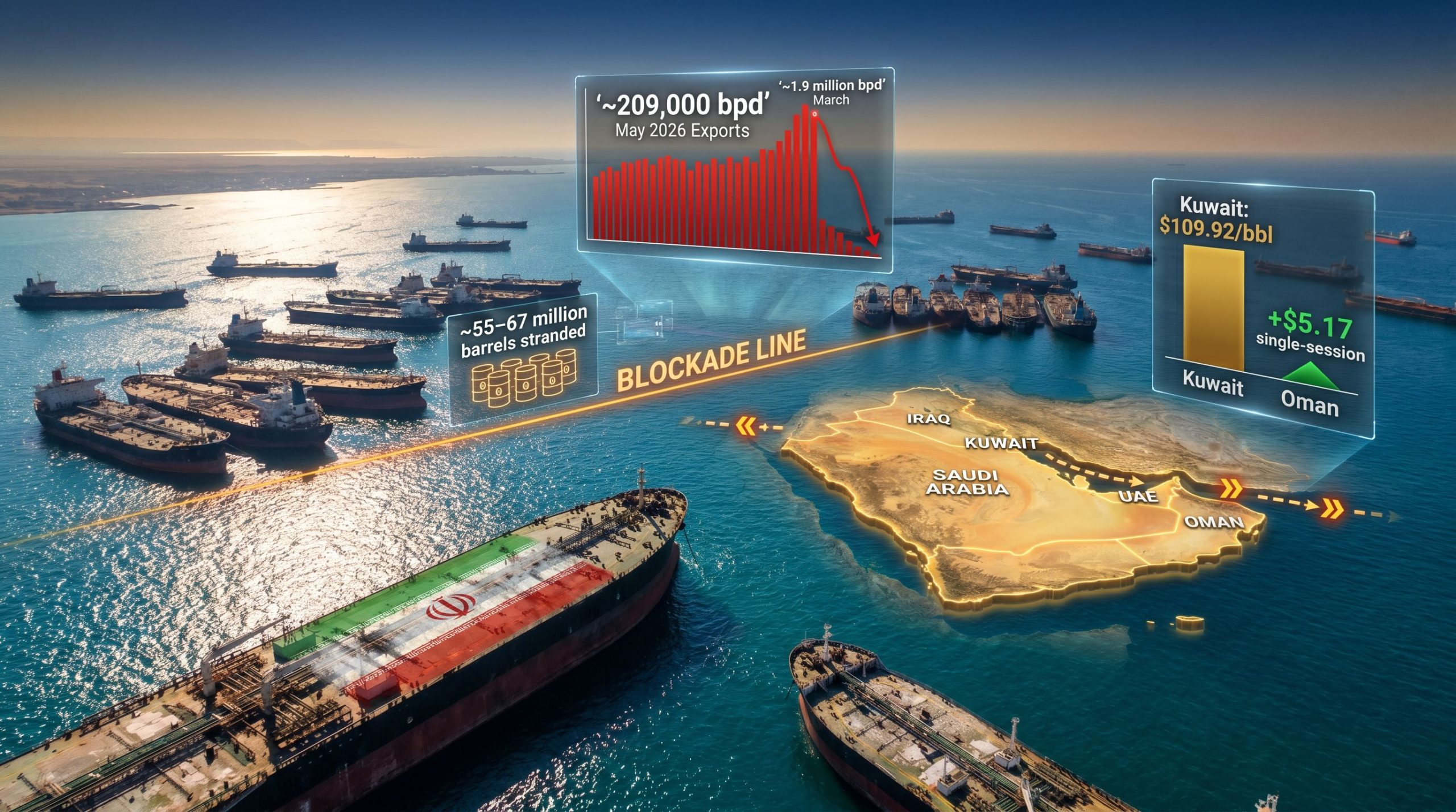 Iranian Oil Exports Hit Six-Year Low Amid Blockade