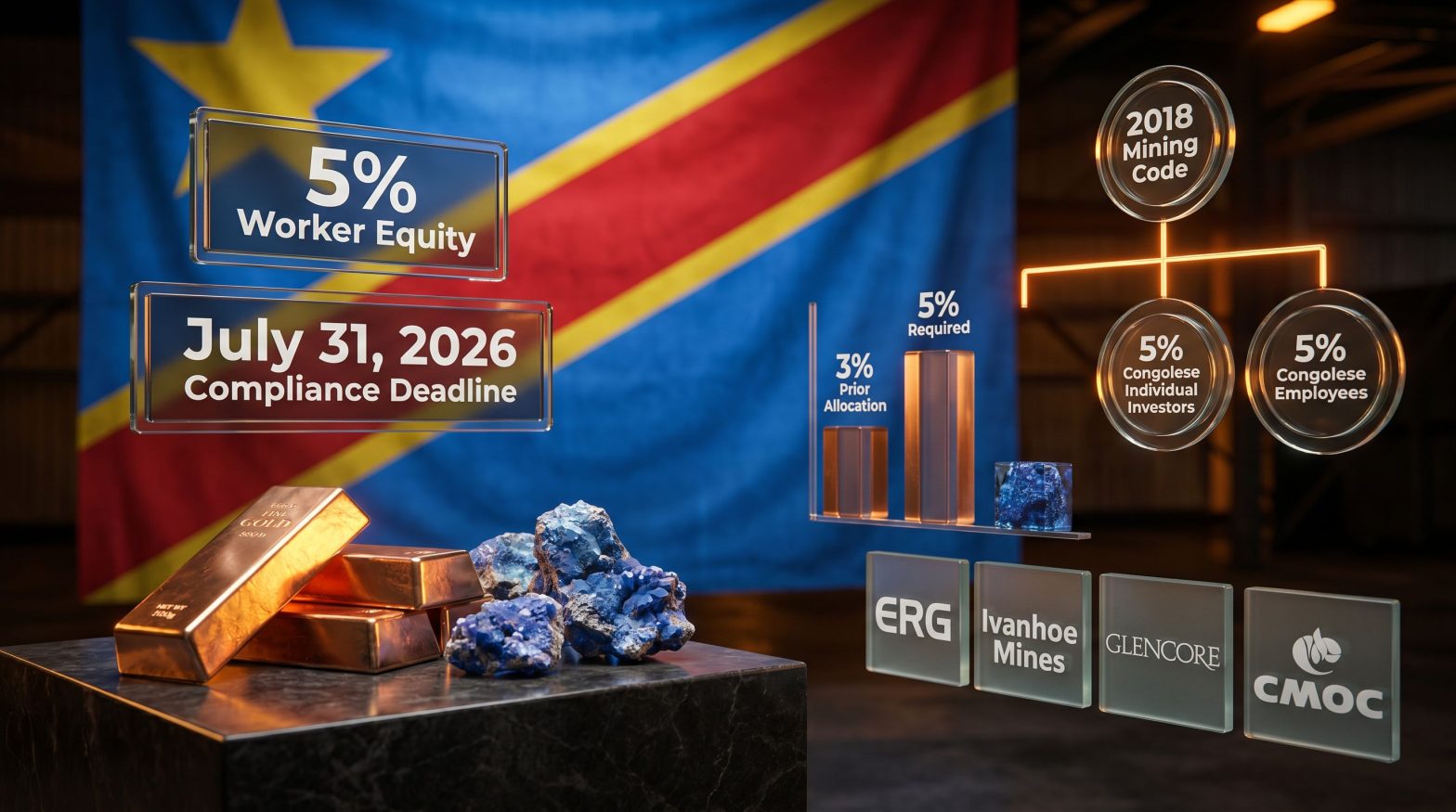 Congo Miners 5% Worker Equity Rule: DRC Law